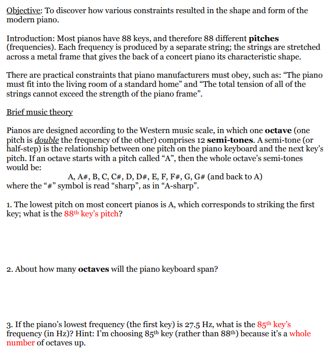 Solved Objective: To discover how various constraints | Chegg.com