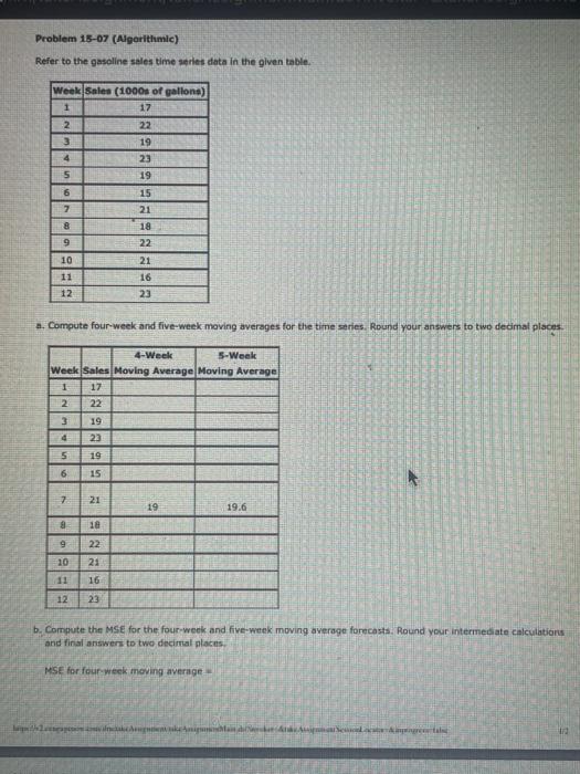 Solved please help fill out chart and procide andwers for | Chegg.com