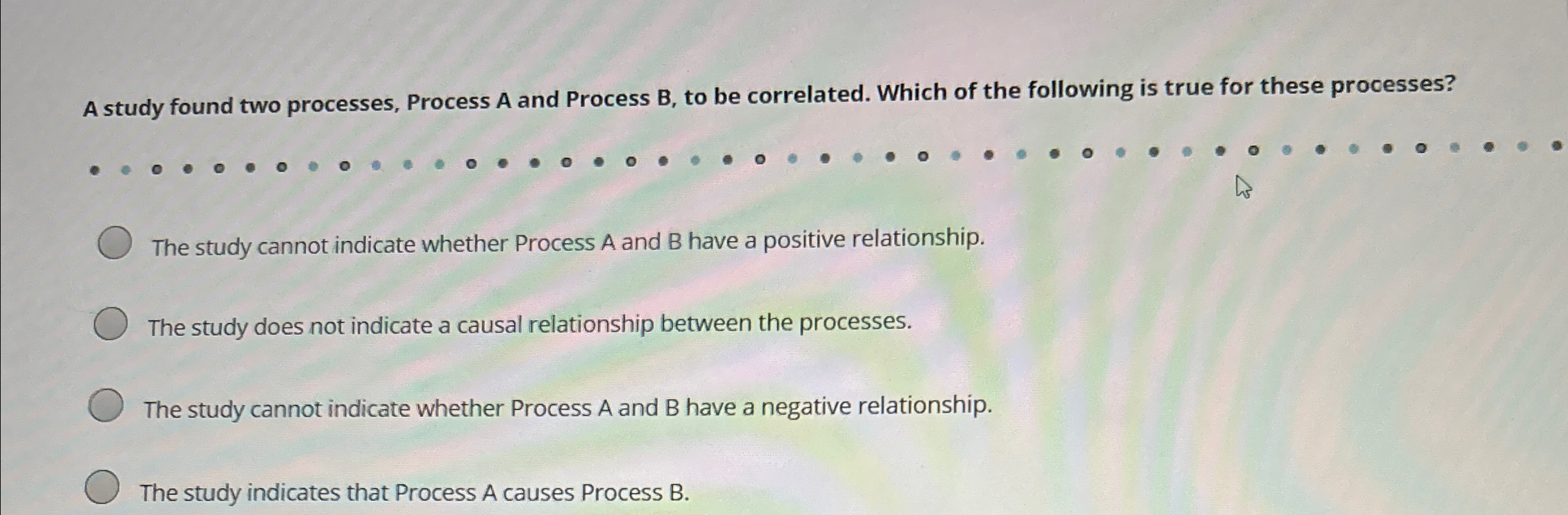 Solved A study found two processes, Process A and Process B, | Chegg.com