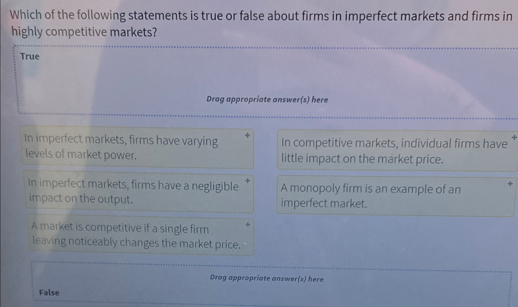 Solved Which of the following statements is true or false | Chegg.com
