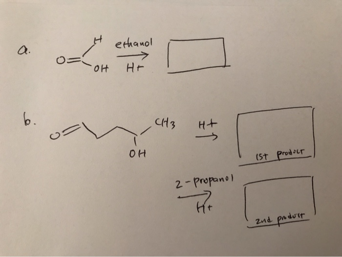 Solved ethanol 야 얘 바 CH3 HA OH 1st product 2-Propanol and | Chegg.com