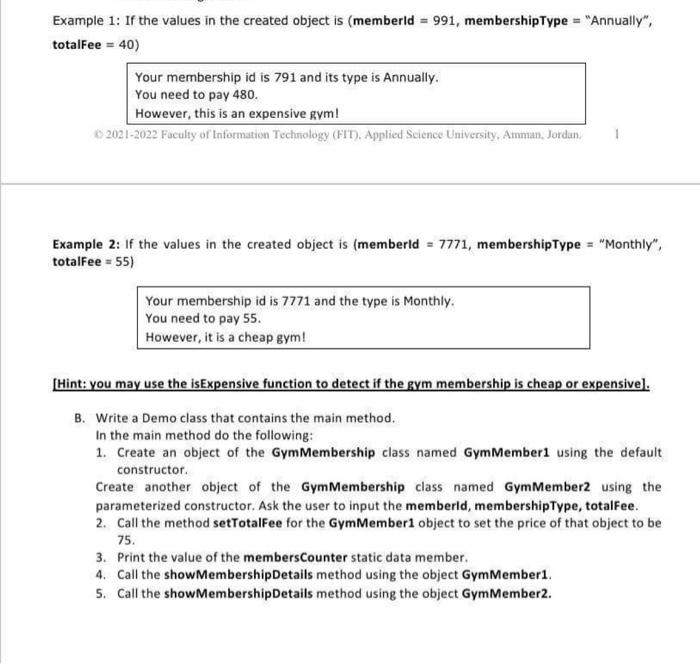 Solved - Three instance data members of private access | Chegg.com