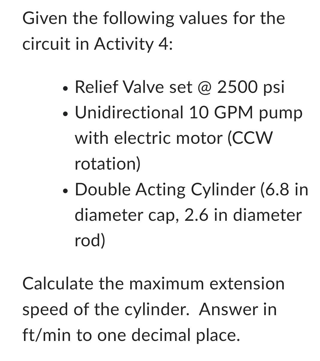 Solved Given the following values for the circuit in | Chegg.com
