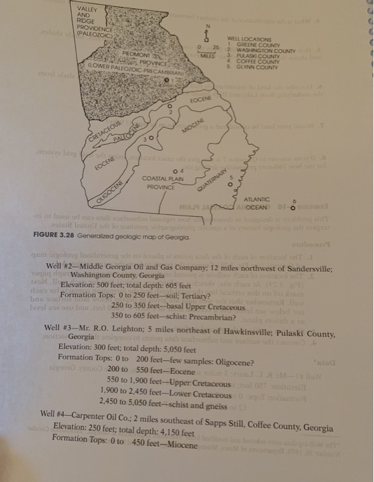 Solved Exercise 3-10 GEORGIA COASTAL PLAIN This problem is | Chegg.com