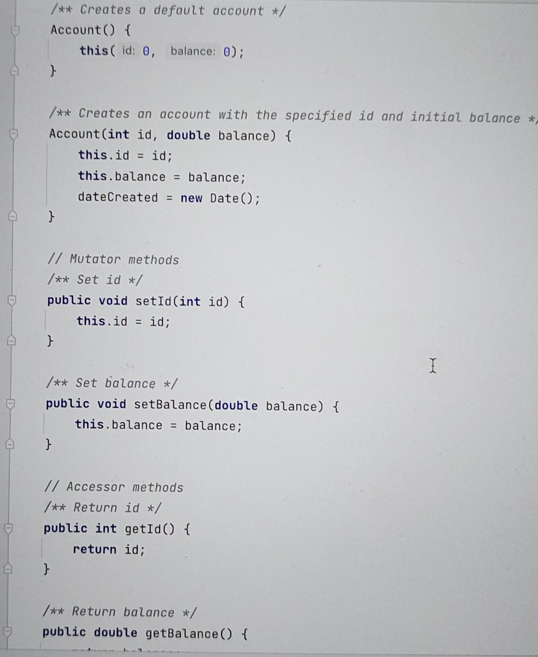 Solved 1 (2pts). (Subclasses of Account) An Account class | Chegg.com