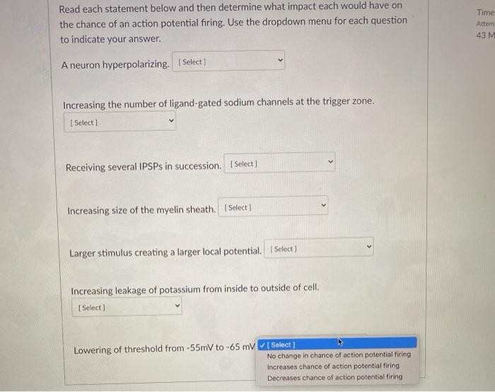 Solved Read each statement below and then determine what | Chegg.com