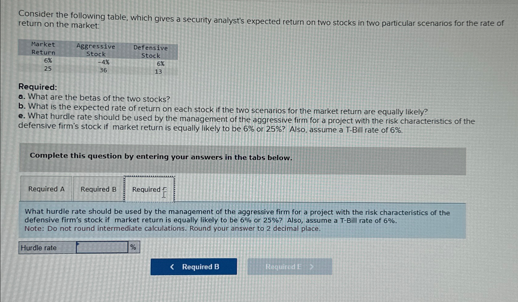 Solved Consider the following table, which gives a security | Chegg.com