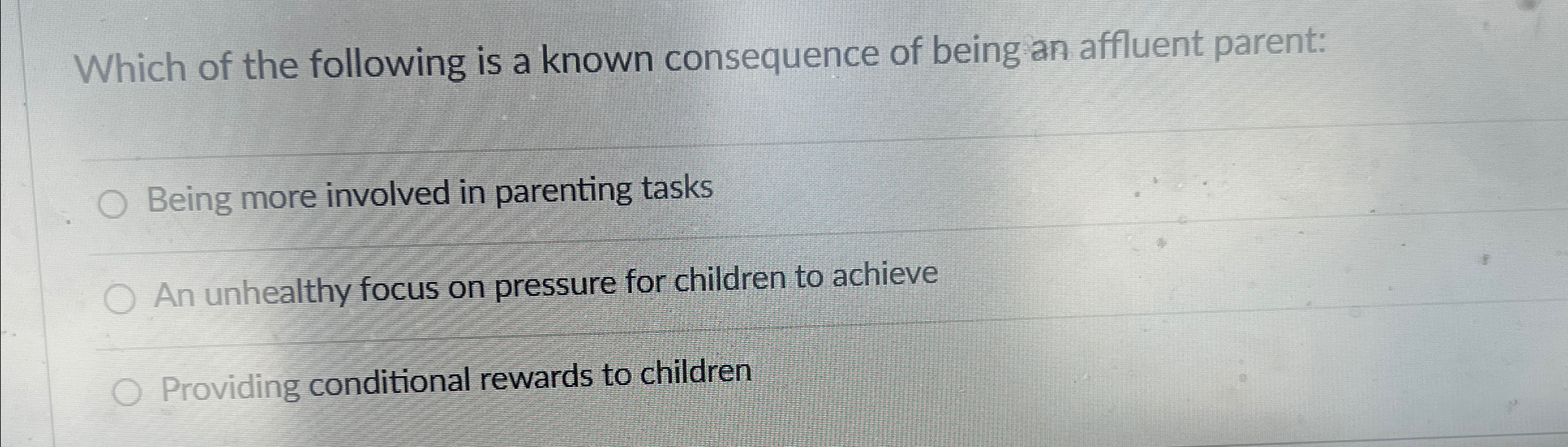 Solved Which of the following is a known consequence of | Chegg.com