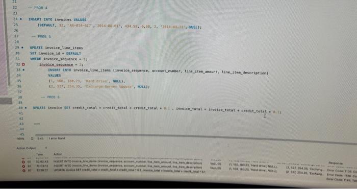 having problem with my SQL code. please can someone | Chegg.com