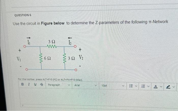 Solved Find the Y-parameters for the T network shown below: | Chegg.com