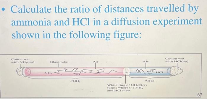 Solved • Calculate the ratio of distances travelled by | Chegg.com