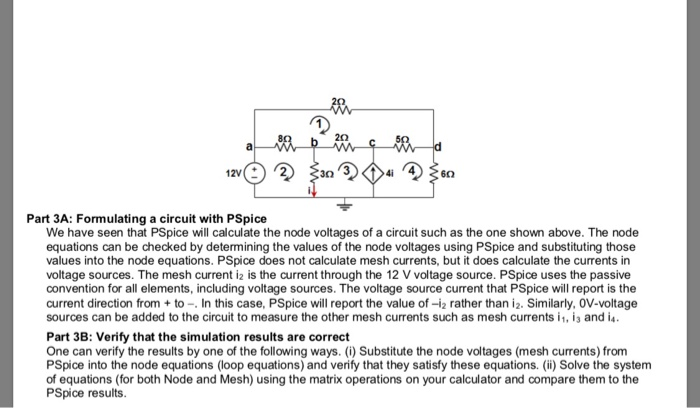 Solved Part 3A: Formulating a circuit with PSpice We have | Chegg.com