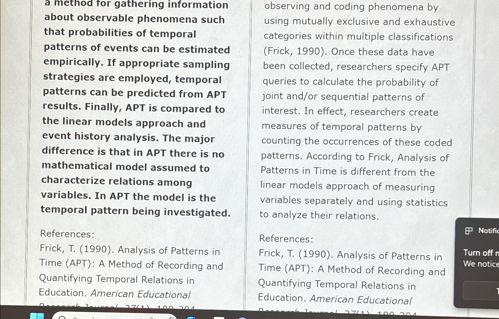 Solved a method for gathering information about observable | Chegg.com
