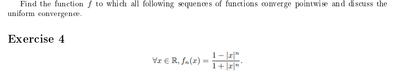 Solved Find the function f ﻿to which all following sequences | Chegg.com