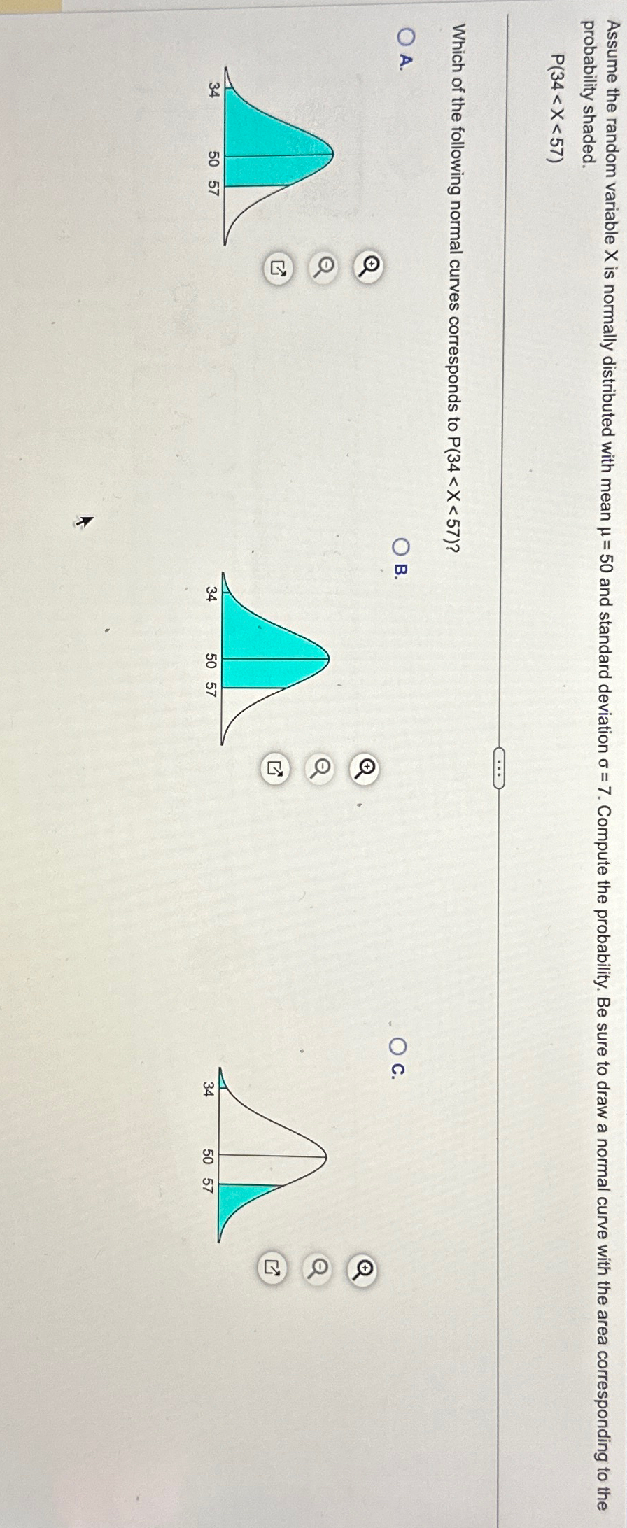 Solved Assume the random variable x ﻿is normally distributed | Chegg.com