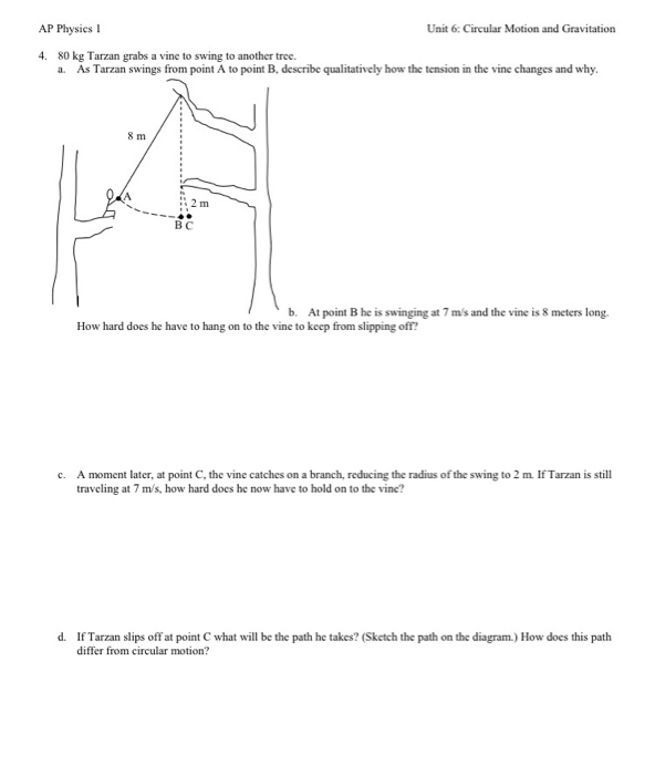 Solved AP Physics! Unit 6: Circular Motion and Gravitation | Chegg.com