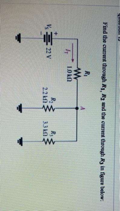 Solved YM Find the current through R1, R2 and the current | Chegg.com