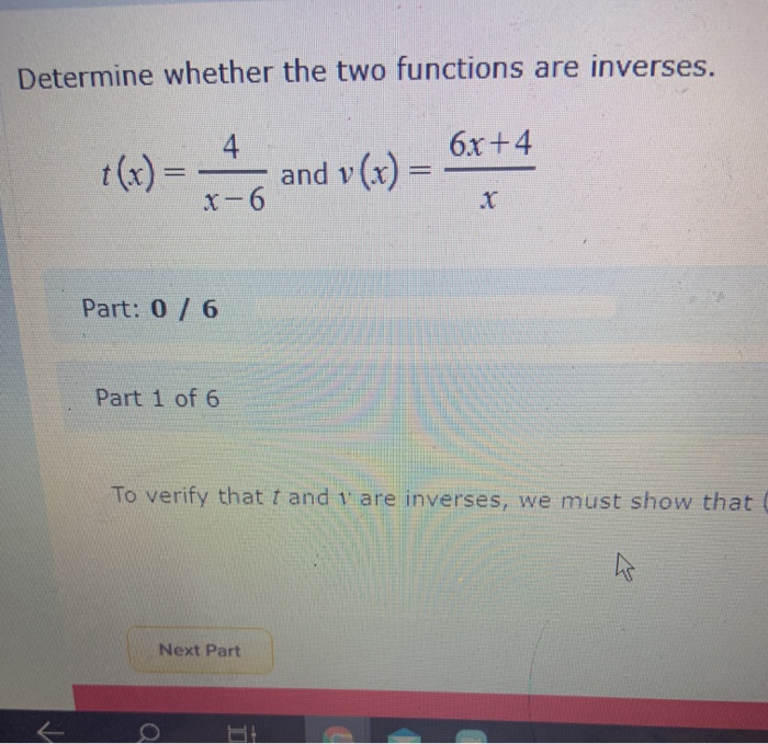 Solved Determine whether the two functions are inverses. 16) | Chegg.com