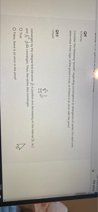Solved 59 mins Q1 5 Points Consider the following proofs | Chegg.com