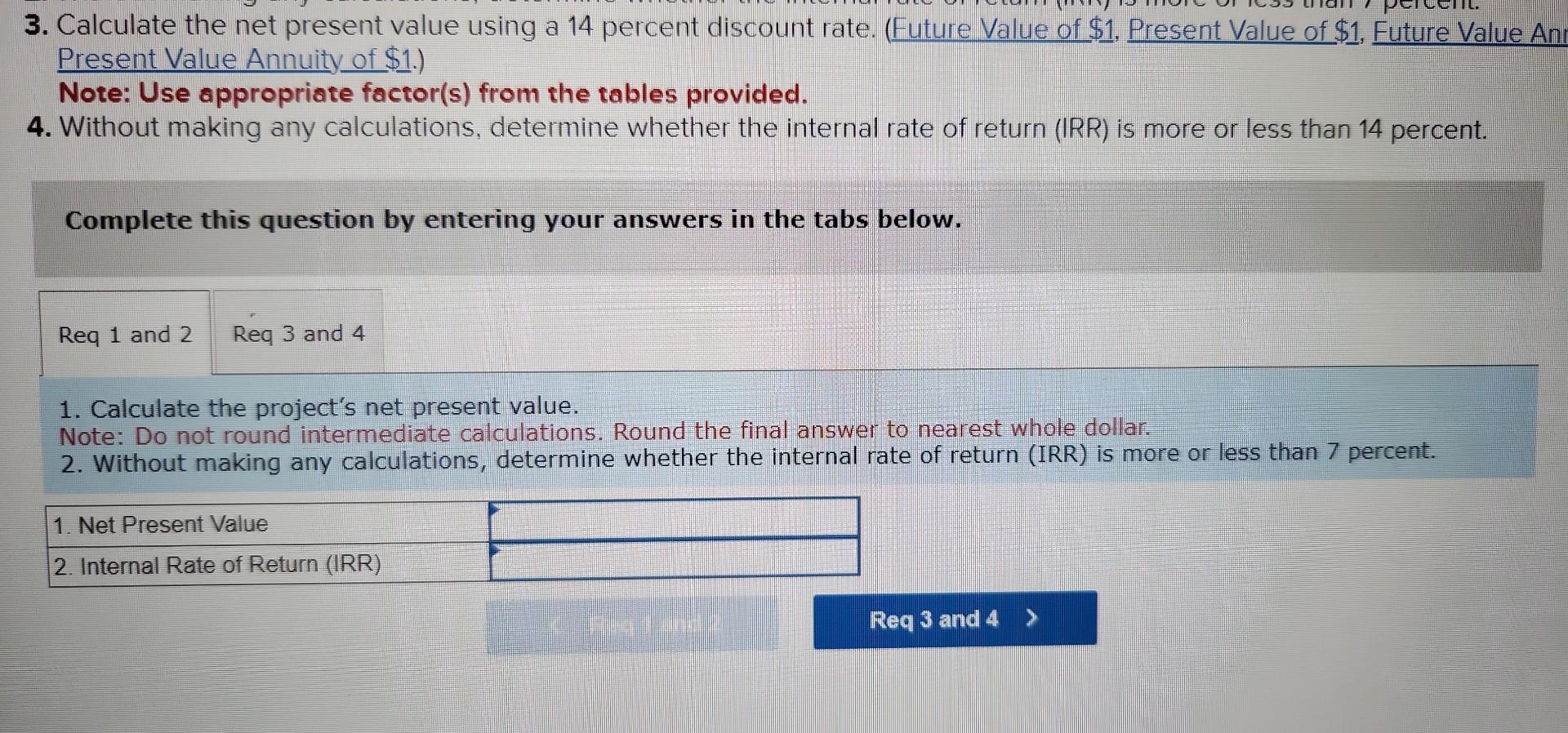 Solved E11-3 (Algo) Calculating Net Present Value, Internal | Chegg.com