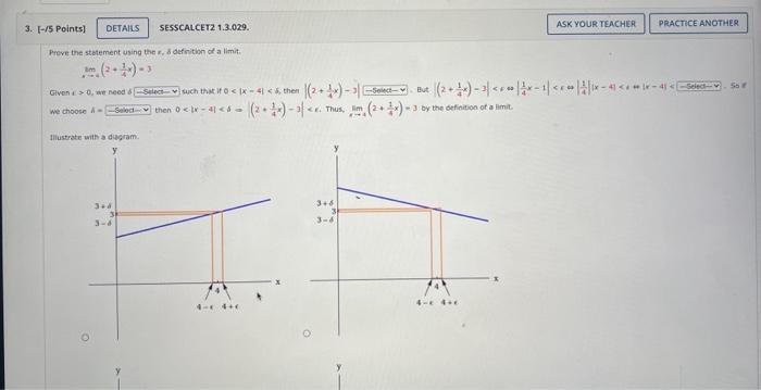 Solved 3. [-/5 Points] DETAILS Prove the statement using the | Chegg.com