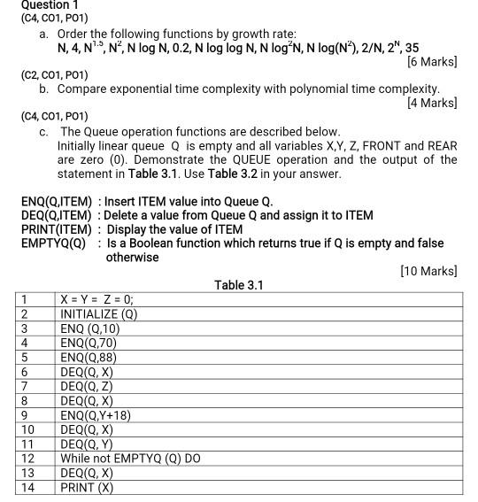Solved Algorithm and data structure Please solve by expert | Chegg.com