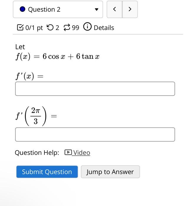 Solved If f(x)=3x4−2ex f′( f′ f | Chegg.com