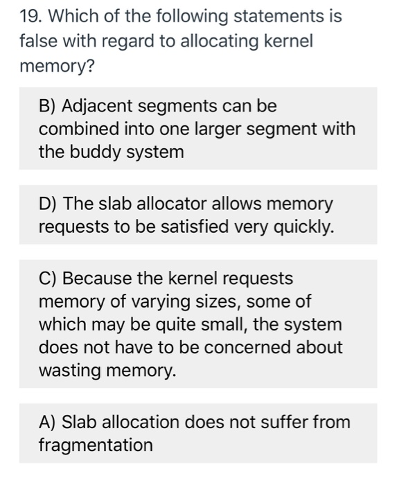 Solved 18. What size segment will be allocated for a 39 KB | Chegg.com