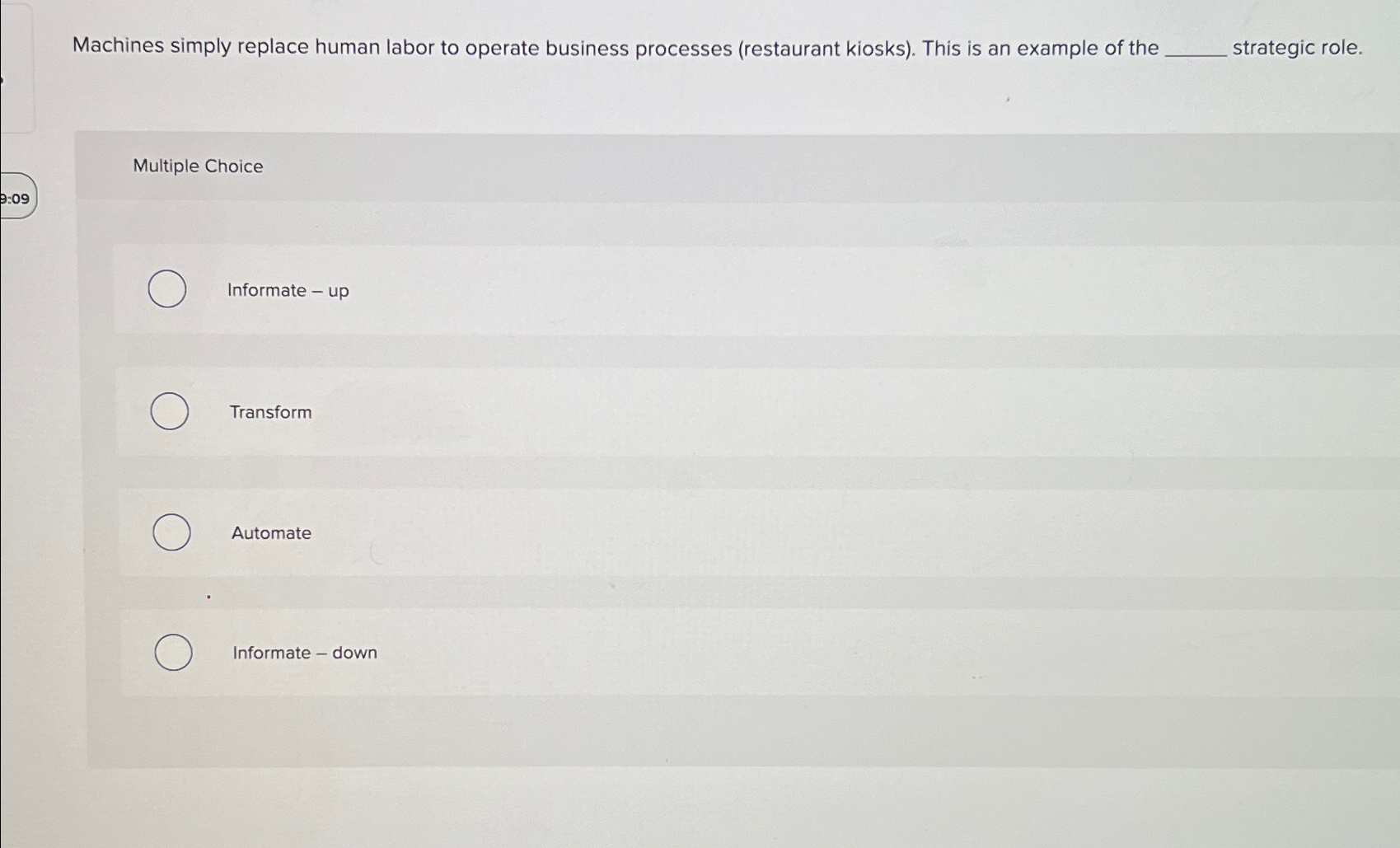 Solved Machines simply replace human labor to operate | Chegg.com
