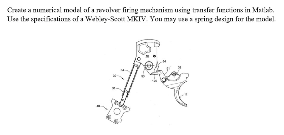 Create a numerical model of a revolver firing | Chegg.com