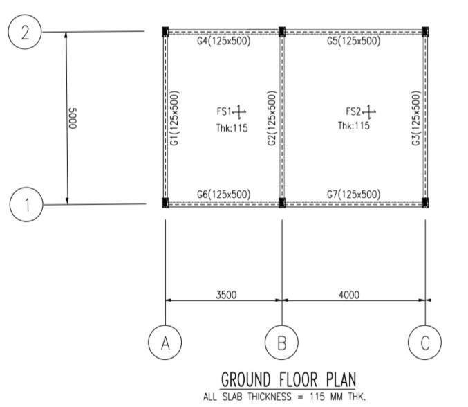 Solved (b) Figure Q1 shows the ground floor key plan single | Chegg.com