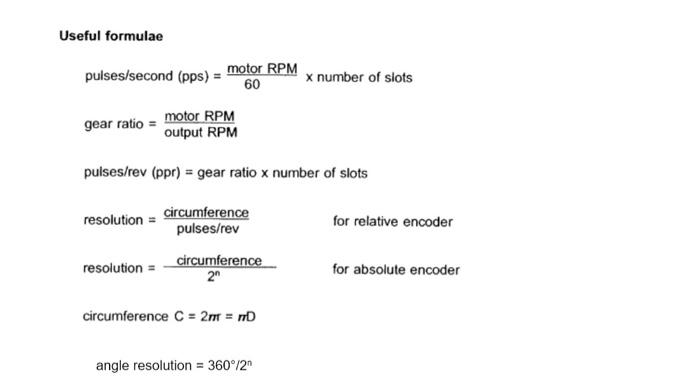Solved A. Incremental Encoders (relative encoders or pulse | Chegg.com