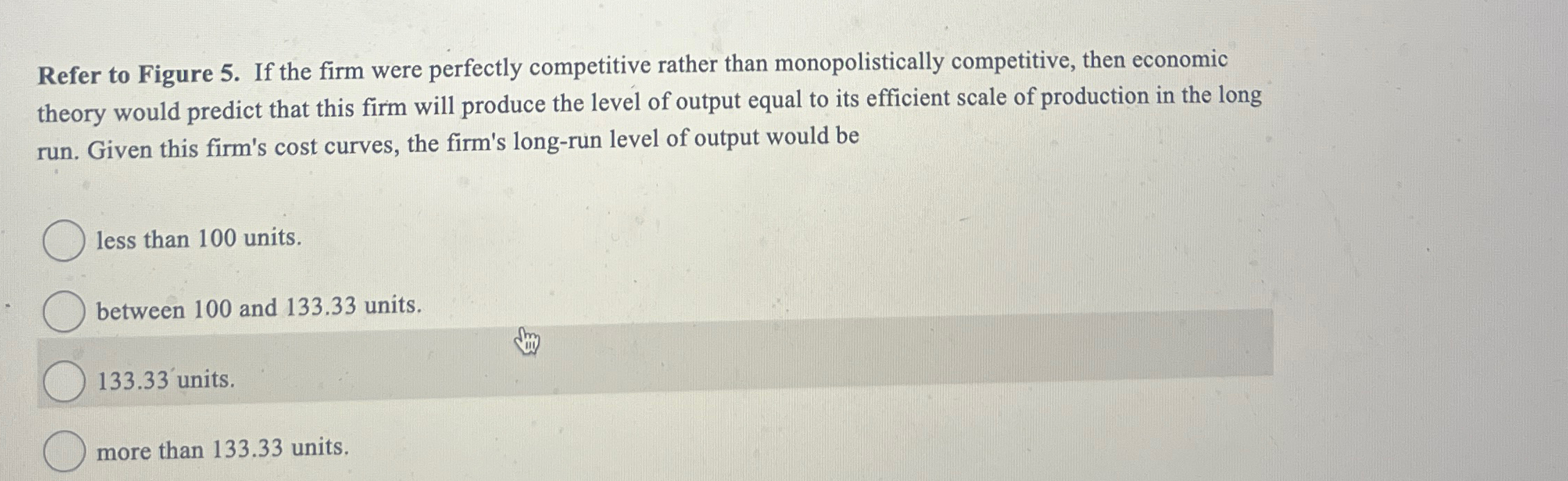 Solved Refer to Figure 5. ﻿If the firm were perfectly | Chegg.com
