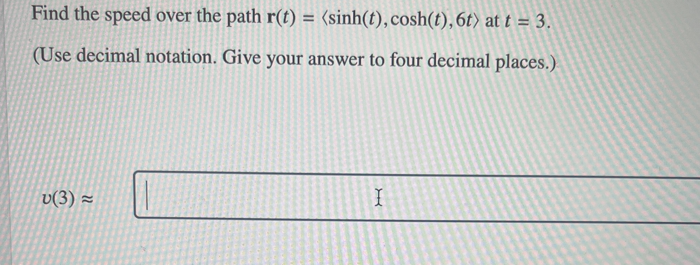 Solved Find the speed over the path | Chegg.com