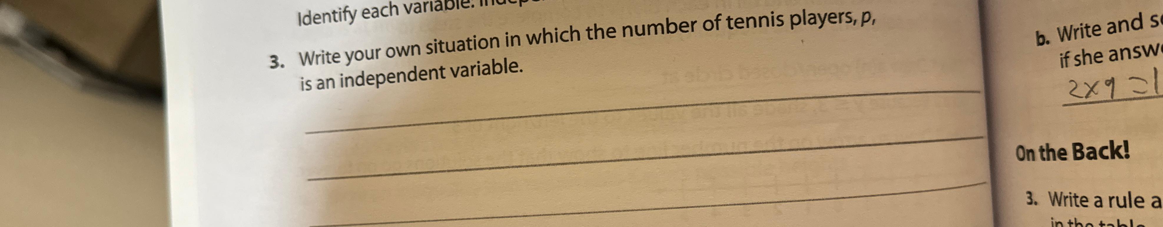 Solved Write your own situation in which the number of | Chegg.com