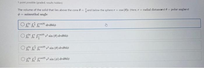 Solved 1 point possible (graded, results hidden) Use a | Chegg.com