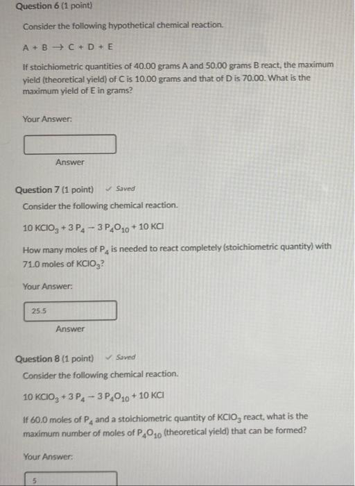 Solved Consider the following hypothetical chemical | Chegg.com