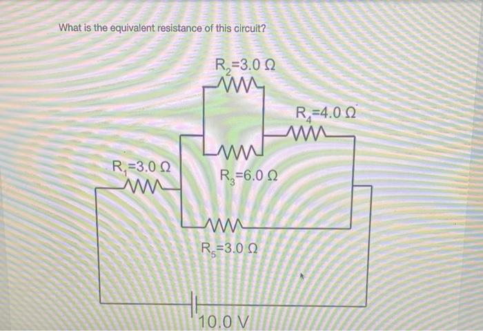 Solved What is the equivalent resistance of this circuit? | Chegg.com