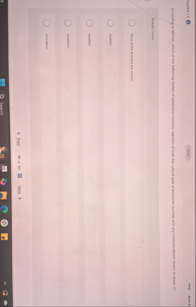 Solved hapters 15\geoquad HelpServe 4According to Merton, | Chegg.com