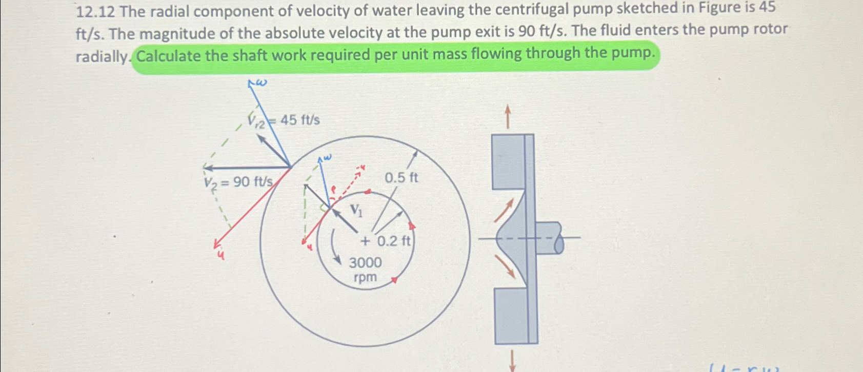Solved 12.12 ﻿The radial component of velocity of water | Chegg.com
