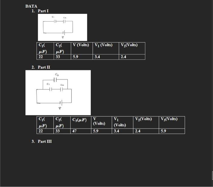 Solved 2. Part II 3. Part III 4. Part IV | Chegg.com