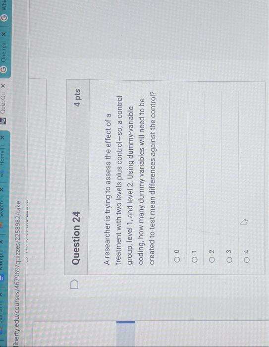 Solved A researcher is trying to assess the effect of a | Chegg.com