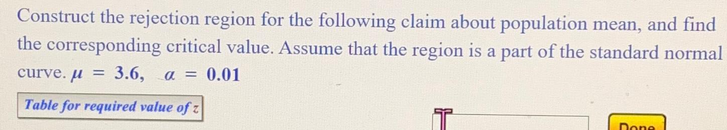 Solved Construct the rejection region for the following | Chegg.com