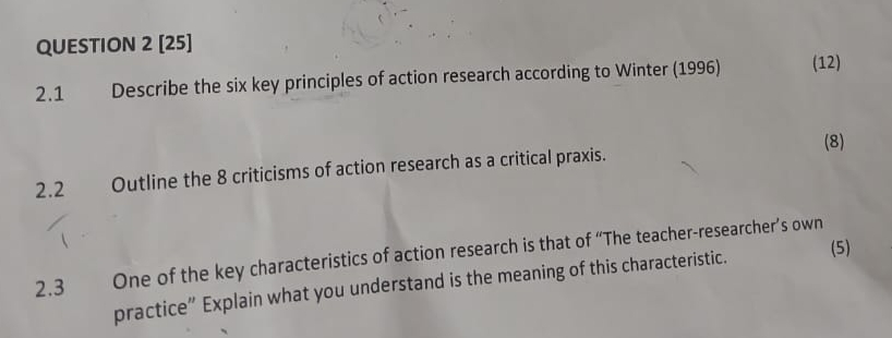 Solved QUESTION 2 [25]2.1 ﻿Describe the six key principles | Chegg.com