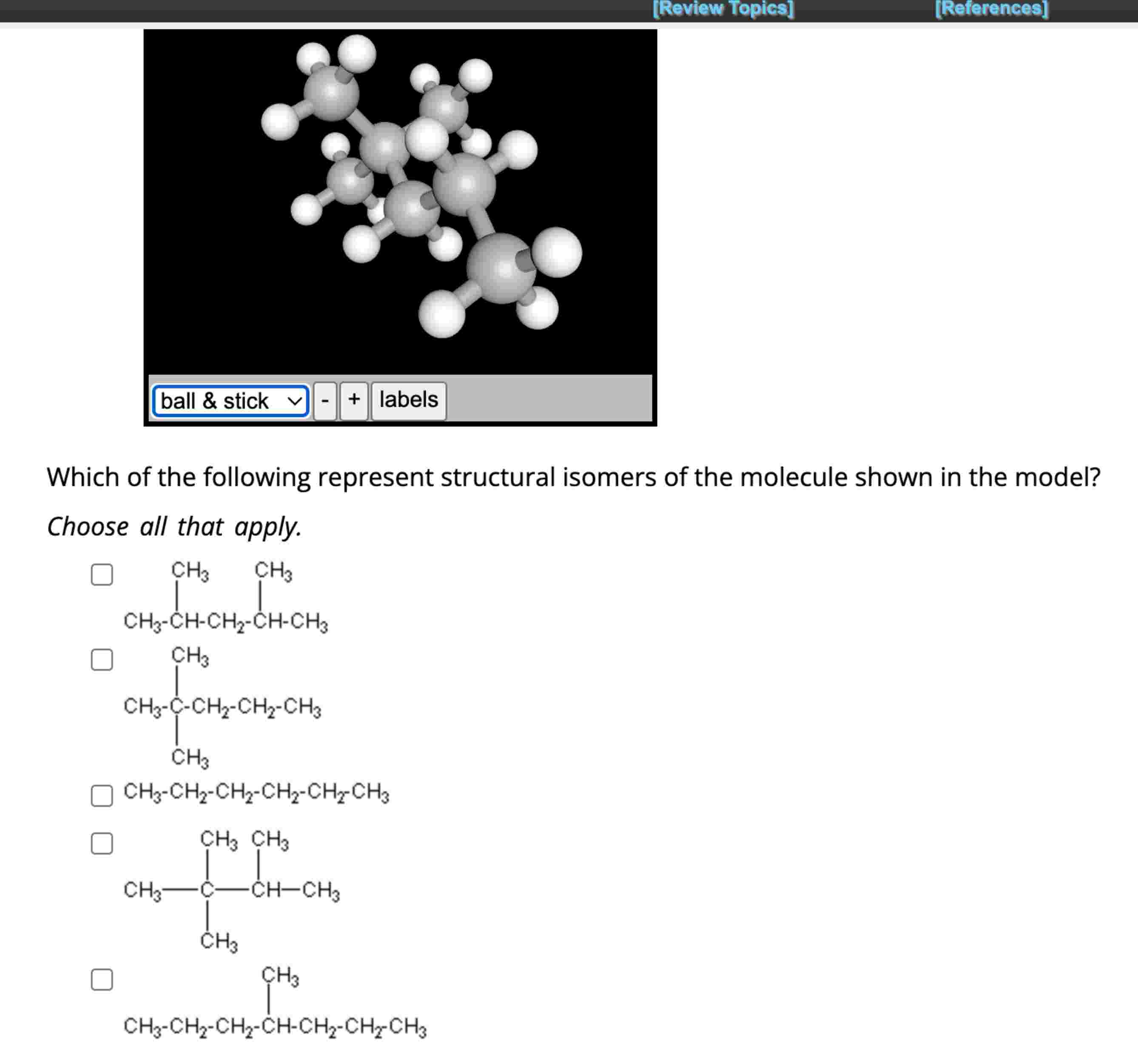 Solved Which of ﻿the following represent structural isomers | Chegg.com