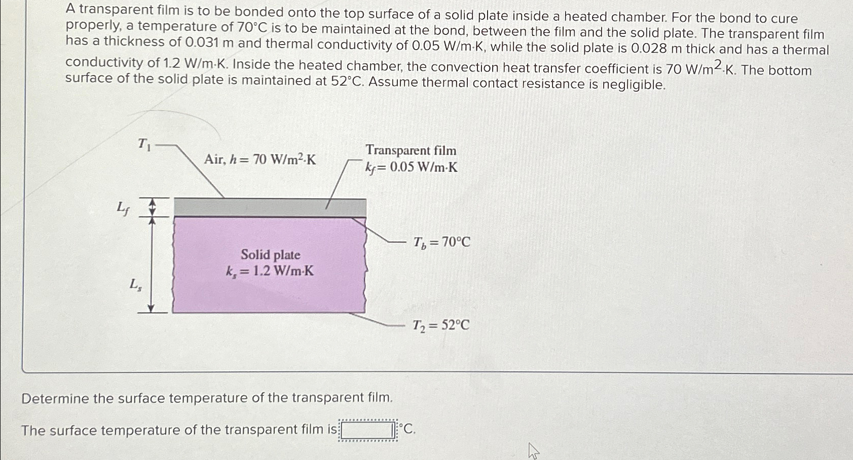 Solved A transparent film is to be bonded onto the top | Chegg.com