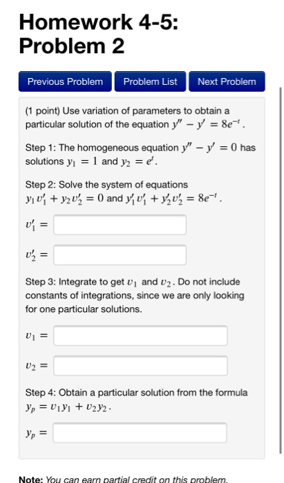Solved Homework 4-5: Problem 1 Previous Problem Problem List | Chegg.com