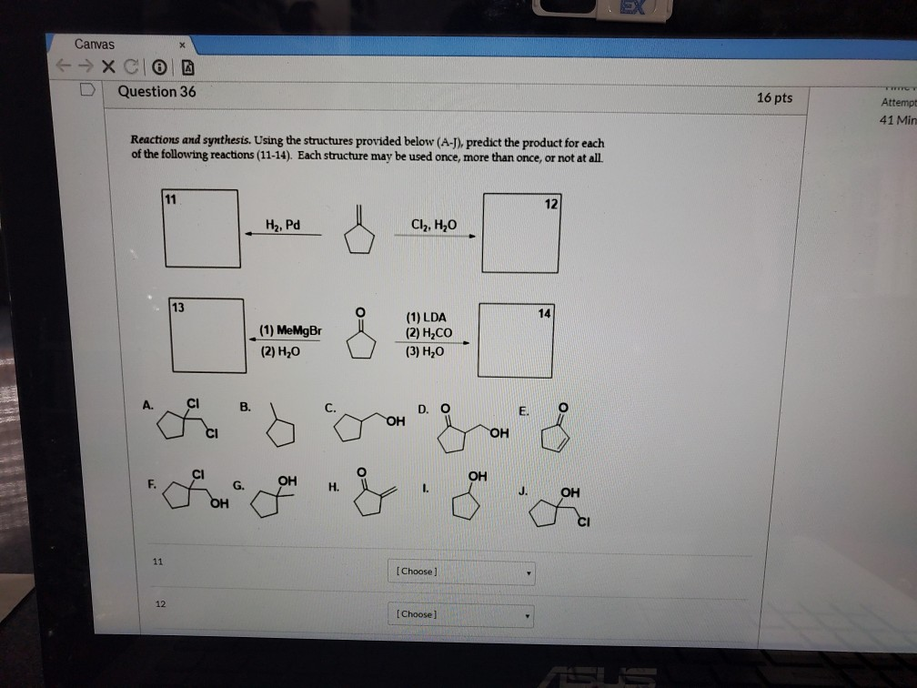 Solved Canvas XCIO D Question 36 16 pts Attempt 41 Min | Chegg.com Solved Canvas XCIO D Question 36 16 pts Attempt 41 Min | Chegg.com
