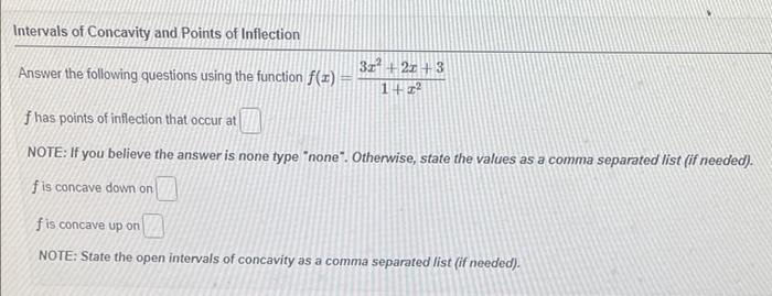 Solved Intervals of Increase and Decrease and Local Extrema | Chegg.com