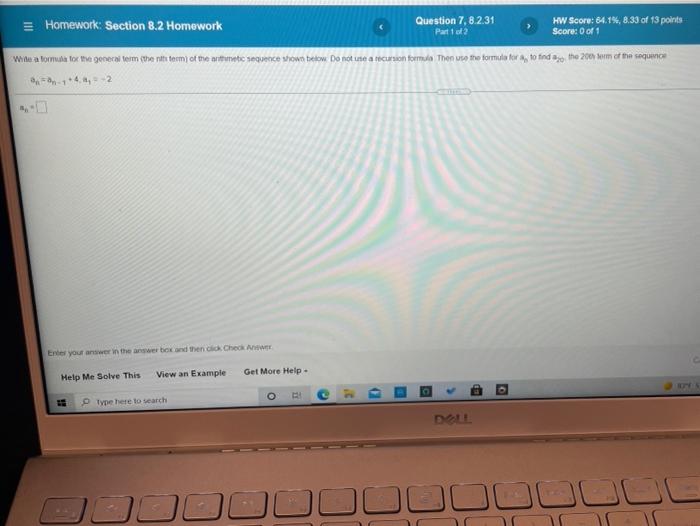 Homework Section 8 2 Homework Question 7 8 2 31